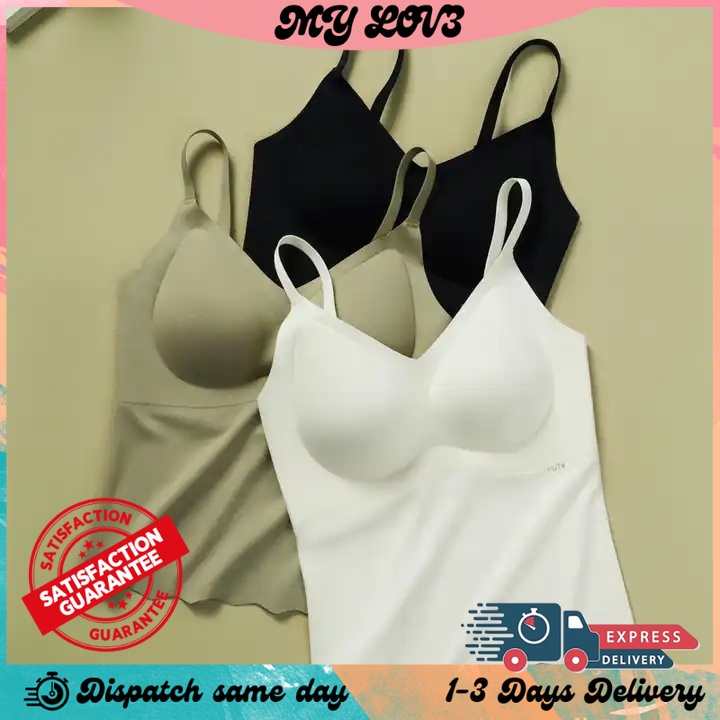 Fashionable Innerwear And Outerwear Camisole Removable Seamless 6003