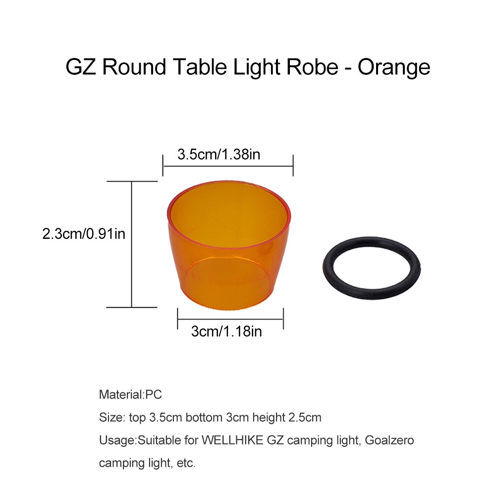 Small Lampshade Plastic Camping Light Cover Insect Repellent for Goal ...