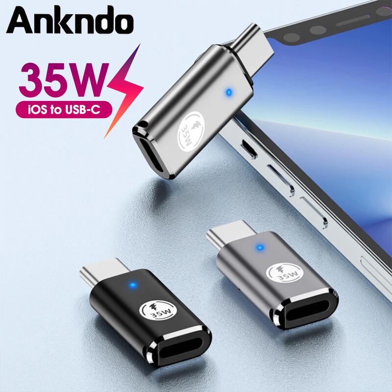 Ankndo USB C To Light/ning Adapter 480Mbps Data Transfer iOS to Type-C ...