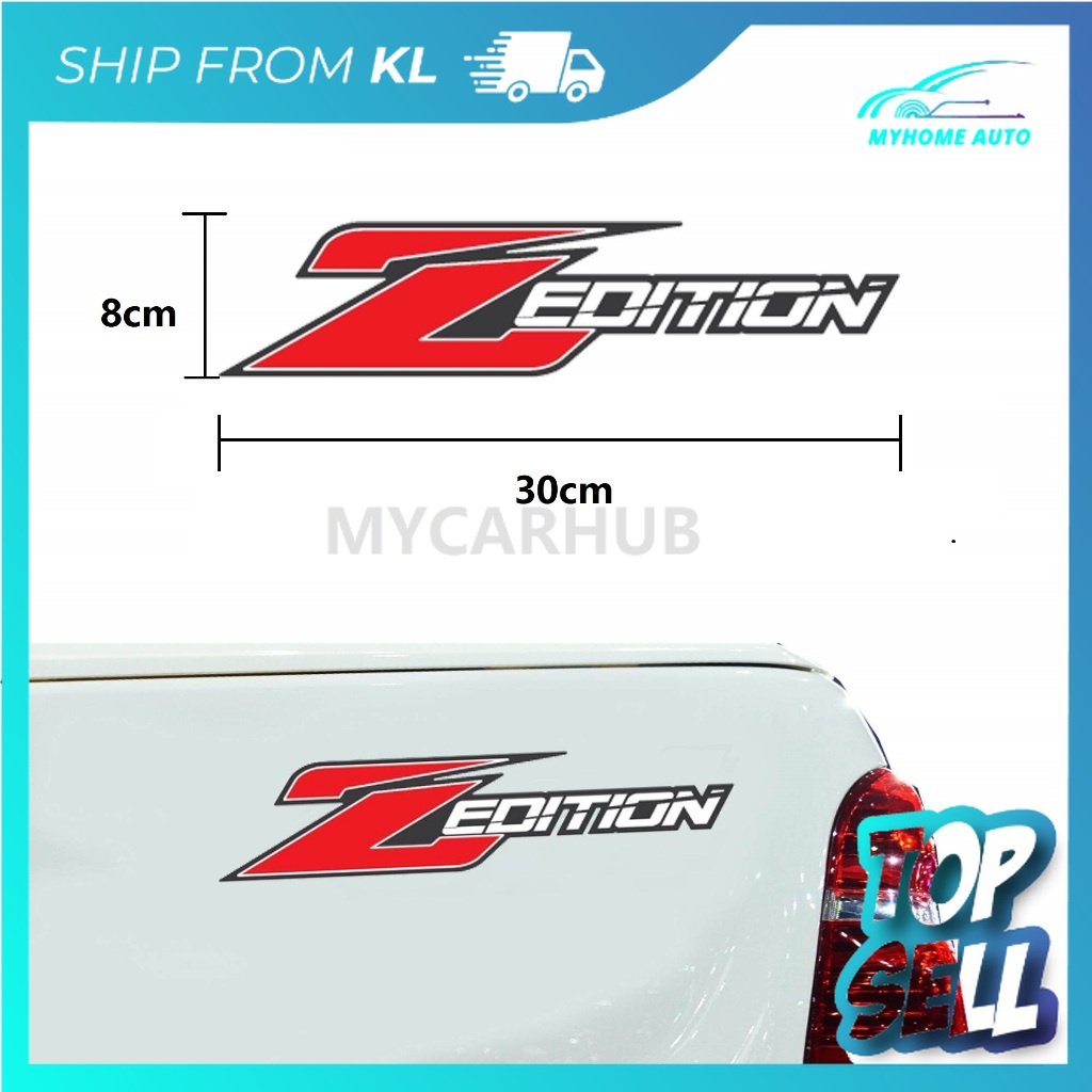 Z Edition 4x4 Toyota Hilux Z Edition Wording Car Body Sticker 4x4 ...