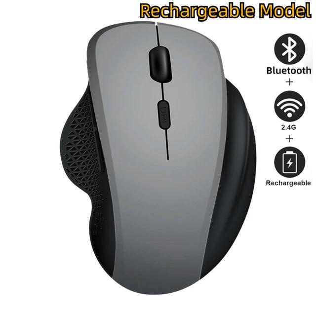 Rechargeable Ergonomic Bluetooth Mouse Gaming 1600 DPI Dual Mode ...