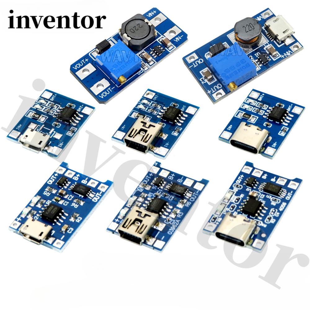 Micro USB 5V 1A 18650 TP4056 Lithium Battery Charger Module Charging ...