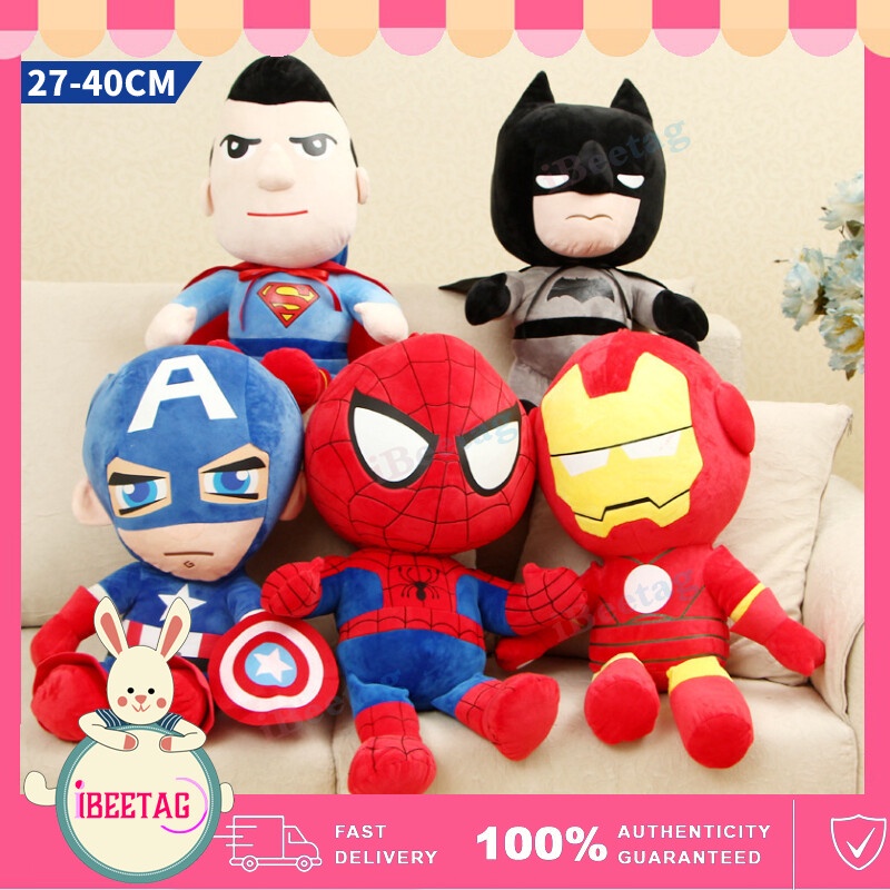Avengers Super Hero Plush Toys Spiderman iron Man Captain America ...