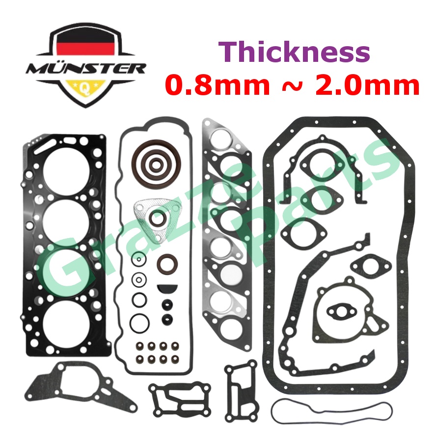 Münster Overhaul Full Set Gasket MD997052 for Mitsubishi Pajero Diesel ...