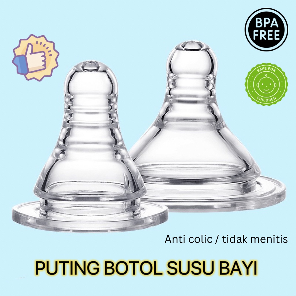 Baby Slim Neck Puting Susu Botol Bayi Standard Neck Teat Feeding Bottle | Shopee Malaysia