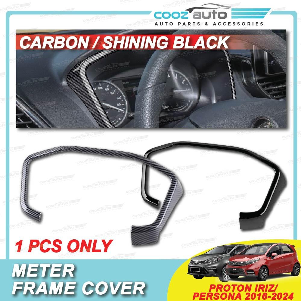 Perodua Proton Car Meter Frame Cover Carbon Fiber Glossy Black Bezza ...