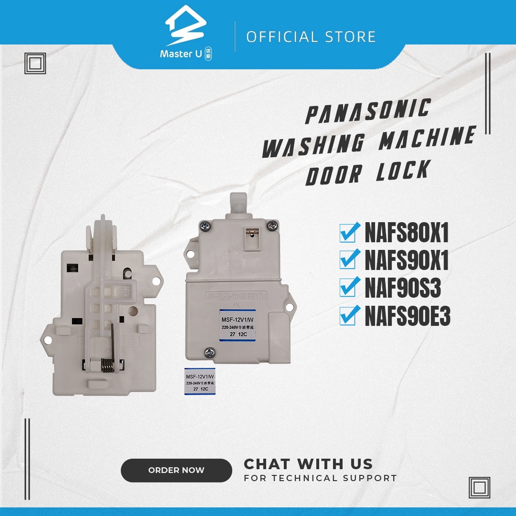 PANASONIC NAFS80X1/NAFS90X1/NAF90S3/NAFS90E3 WASHING MACHINE DOOR LOCK ...