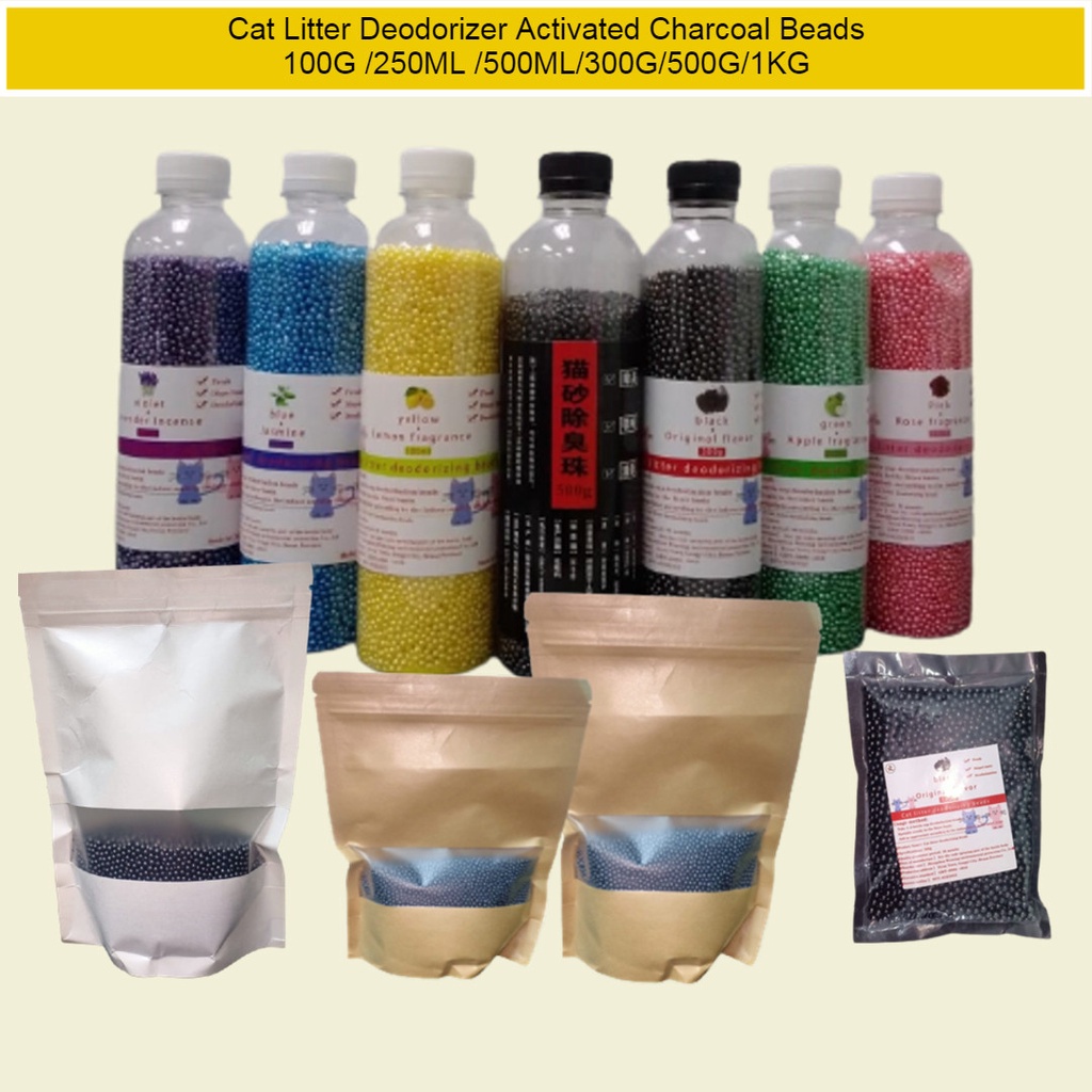 Cat Litter Deodorizer Activated Charcoal Beads / Crystal Deodorizer ...