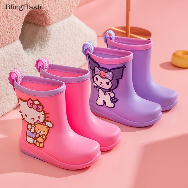 [BlF] Cartoon Sanrio Children's Anti-slip Rain Boots Girls' Waterproof ...