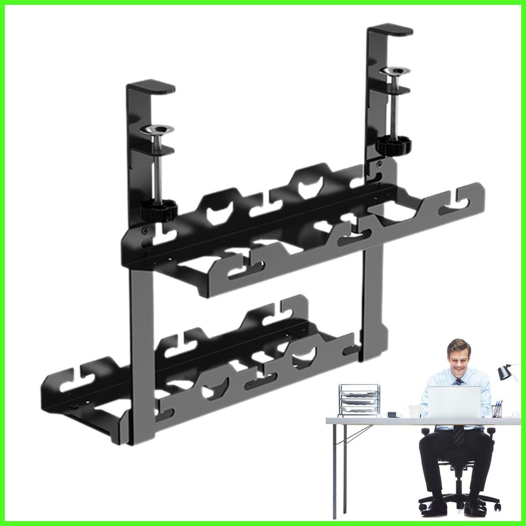 Cable Management Under Desk Carbon Steel Desk Cable Trays Computer Desk ...