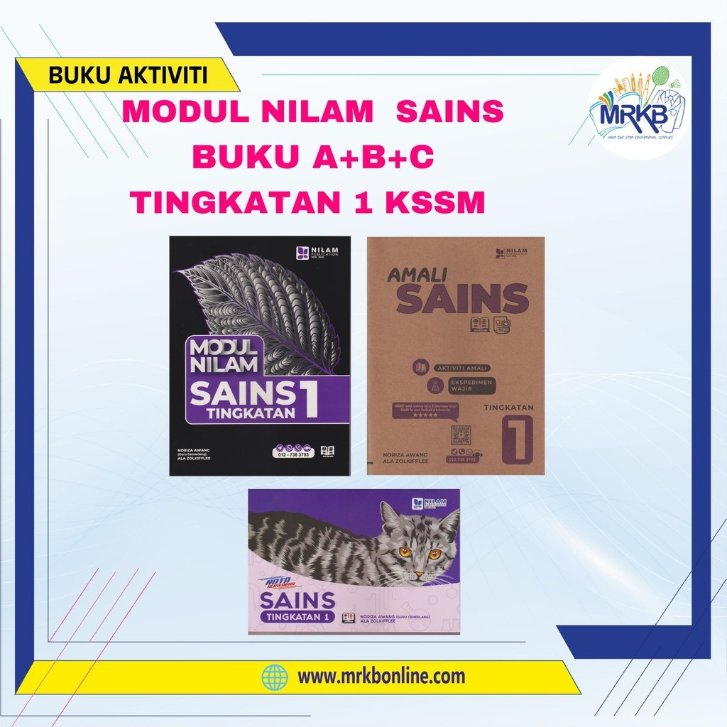MODUL NILAM SAINS BUKU A+B+C TINGKATAN 1 KSSM | Shopee Malaysia