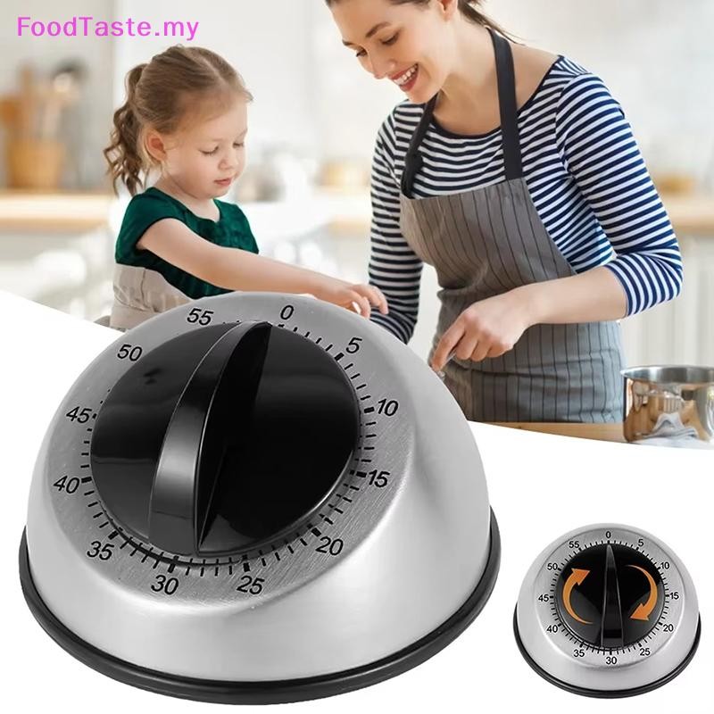 FoodTaste Stainless Steel 60 Minutes Mechanical Wind Up Time Reminder ...