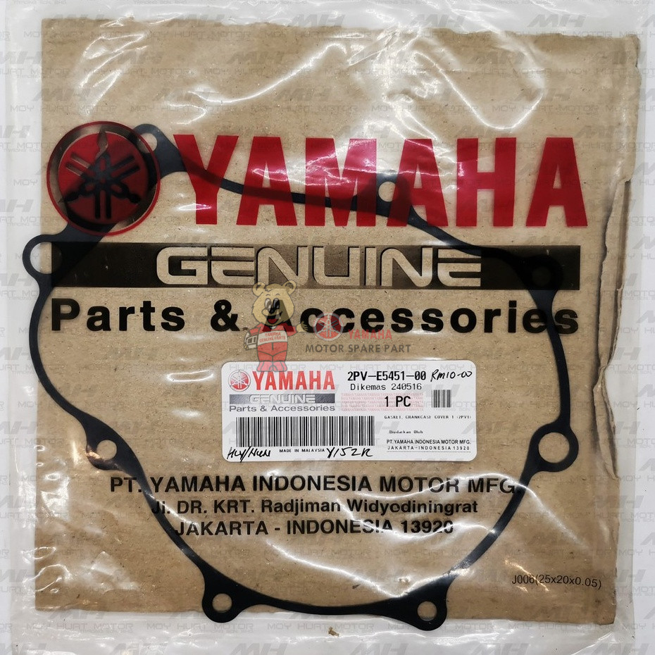 (100% ORIGINAL) YAMAHA Y15ZR MAGNET GASKET // 2PV-E5451-00 CRANK CASE ...