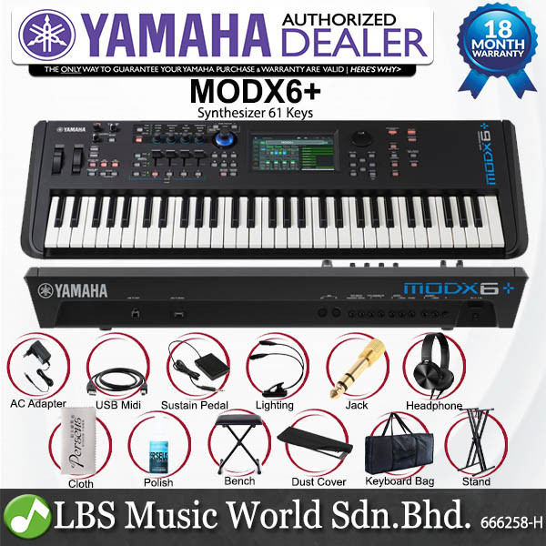 Yamaha MODX6+ 61 Key Synthesizer Keyboard Music Workstation With ...