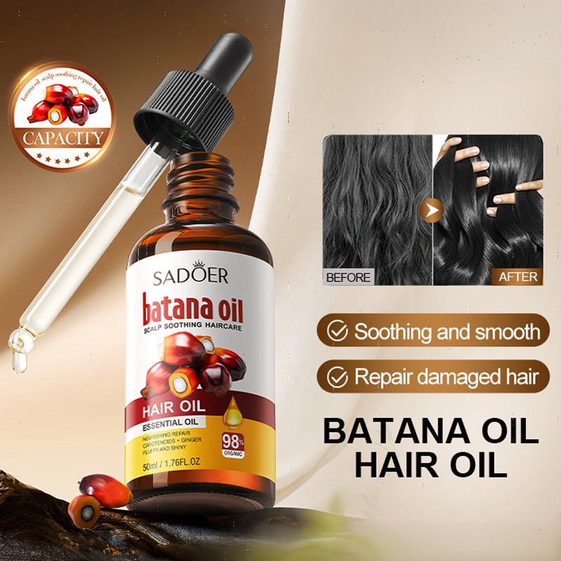 ROREC SADOER Batana Oil Scalp Soothing Haircare Hair Essential Oil Repair Damage Nourishing ...