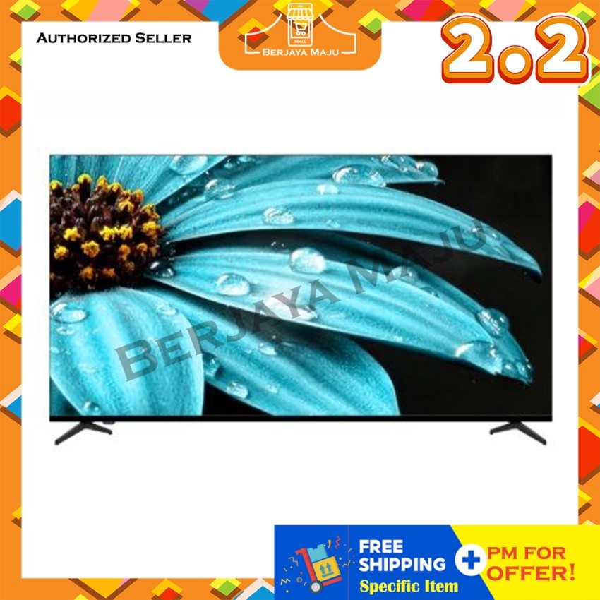 Sharp 55" 4K UHD HDR Smart Google LED TV 4TC55FJ1X | Shopee Malaysia
