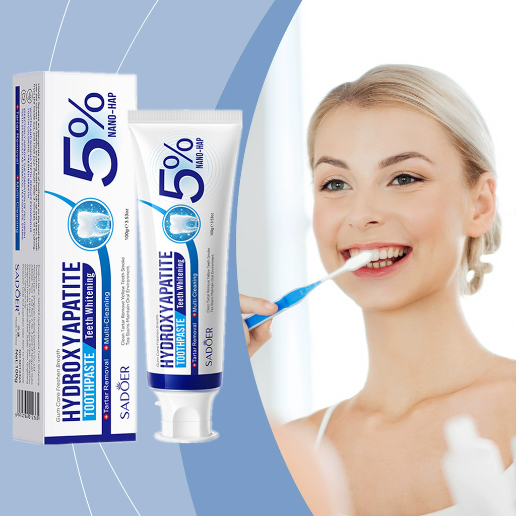 SADOER Hydroxyapatite Whitening Toothpaste Clean Tartar Remove Yellow ...