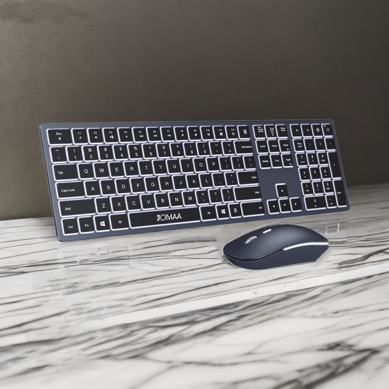 JOMAA Ergonomic Wireless Keyboard and Mouse Combo Full Size Keyboard ...