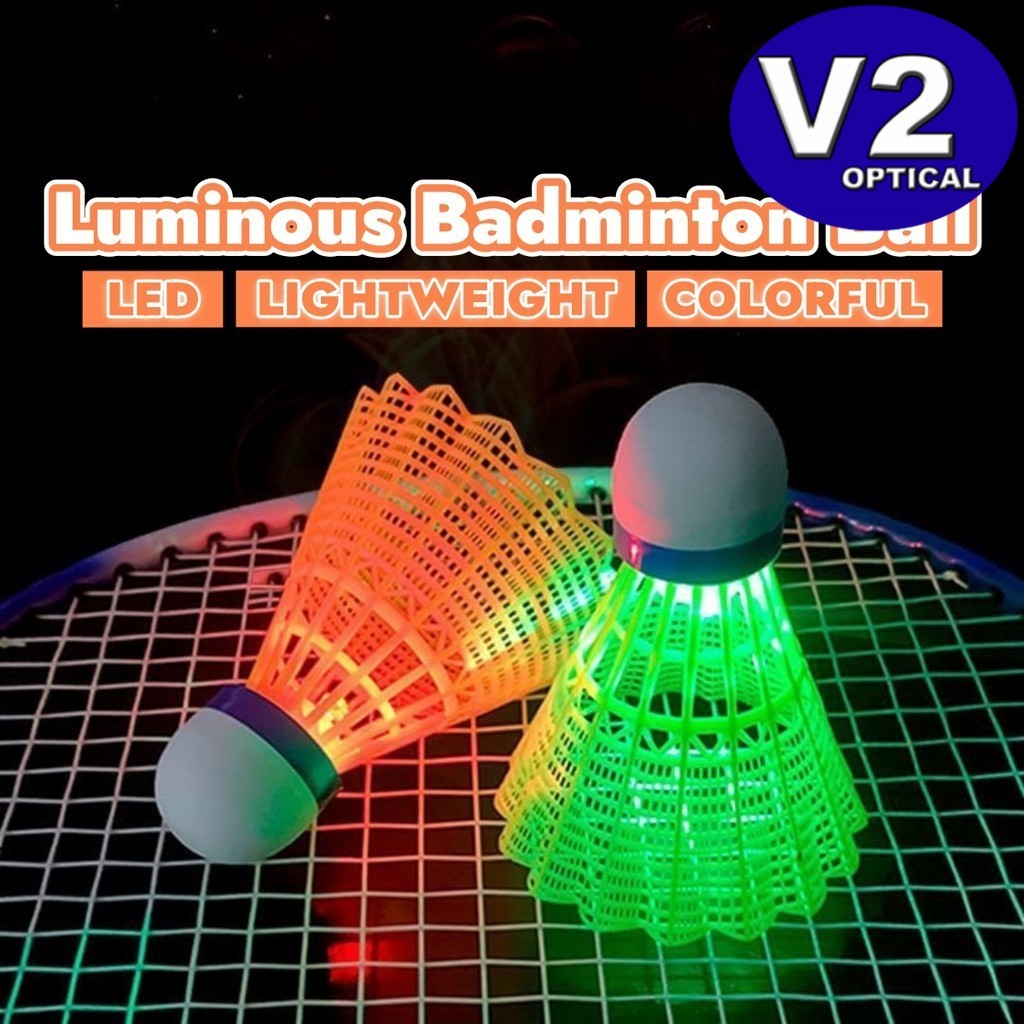 (1 PCS) LED Badminton Ball Glowing Lights Ball for Indoor Outdoor ...