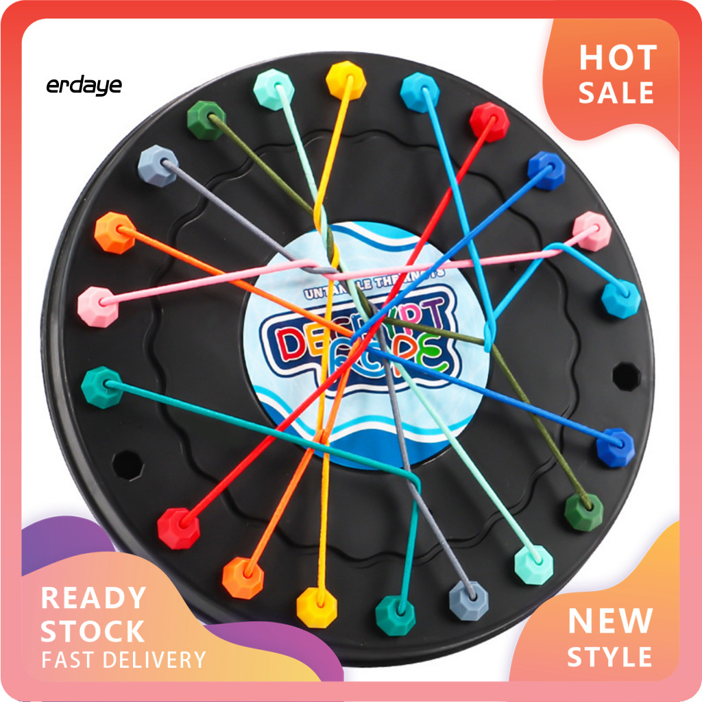 EYD- Brain Teaser Rope Game Rope Untangling Board Game Colorful Kids ...