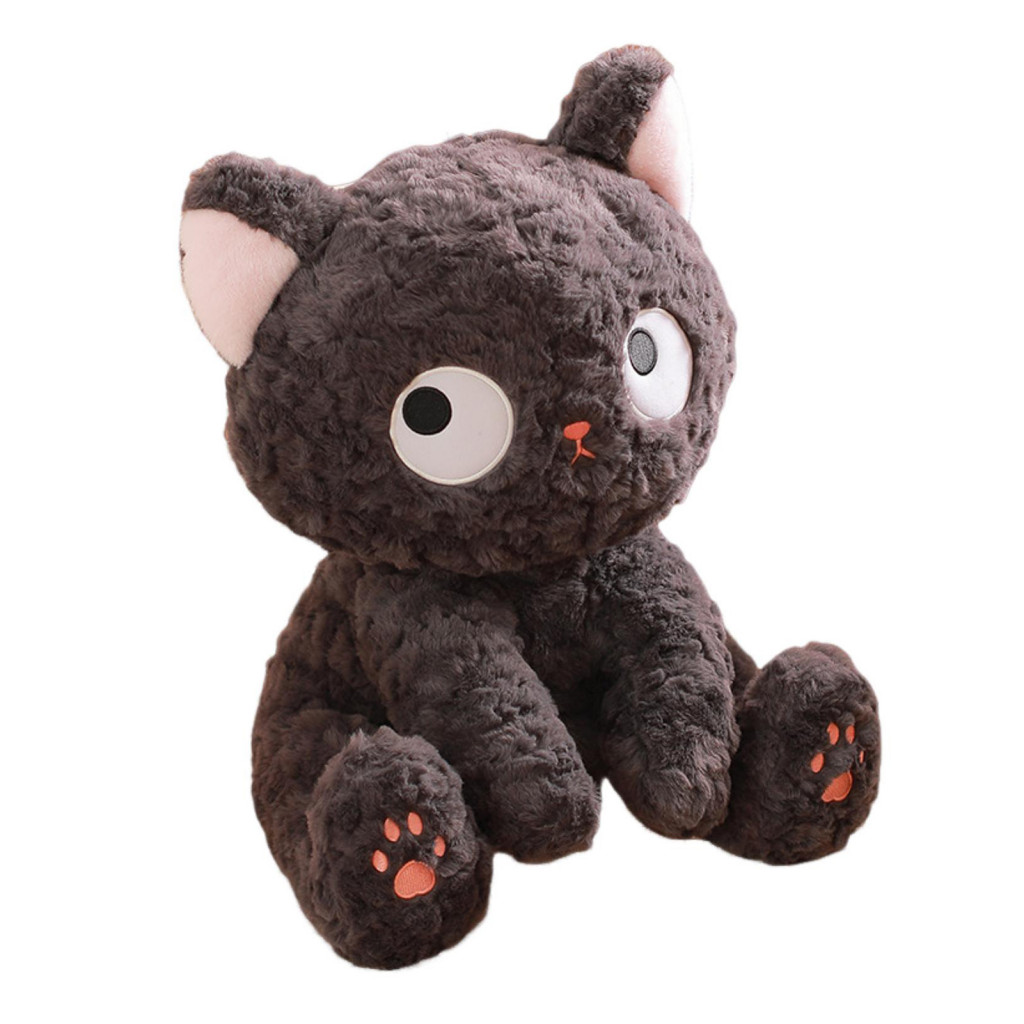 DU| Cute Cartoon Plush Toy Skin-friendly Plush Toy Cute Black Cat Plush ...
