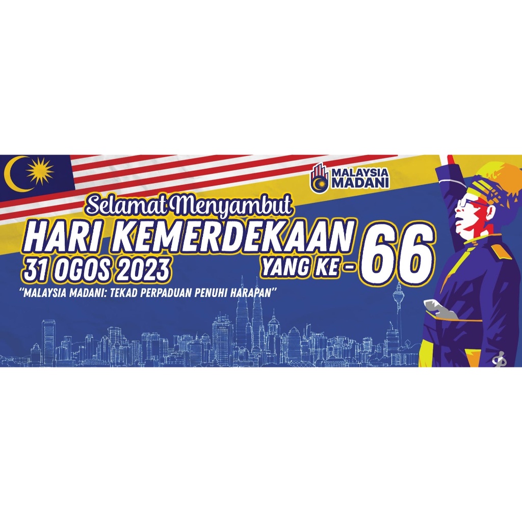 Banner Sambutan Kemerdekaan / Banner Merdeka / Banner ucapan ...