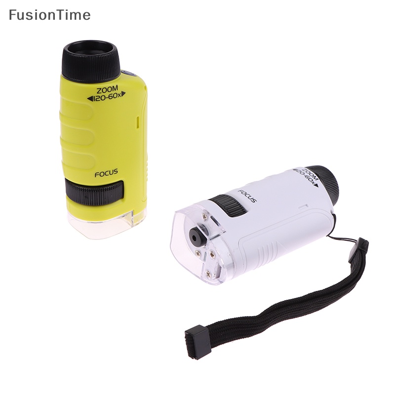 [FusionTime] LED Lighted Pocket Microscope Kids Outdoor Science Props ...