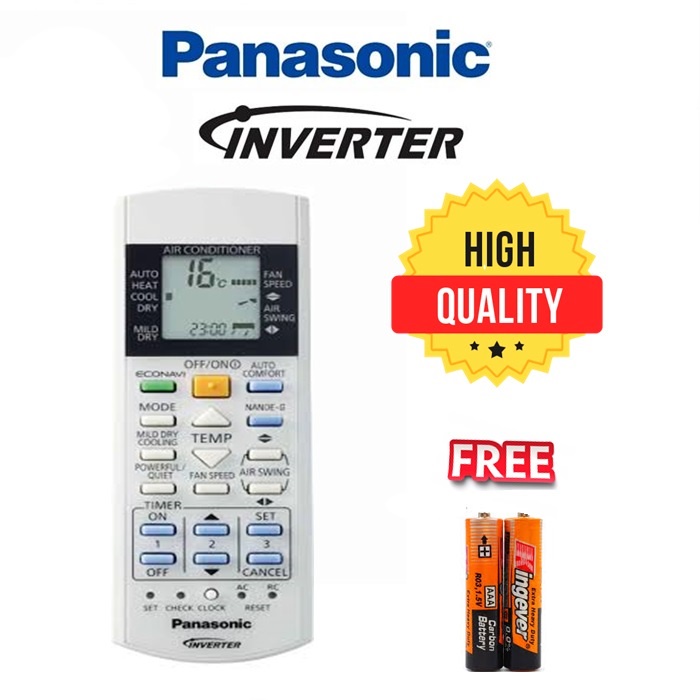 Panasonic Inverter Air Conditional Remote Control | 遥控器 | Shopee Malaysia