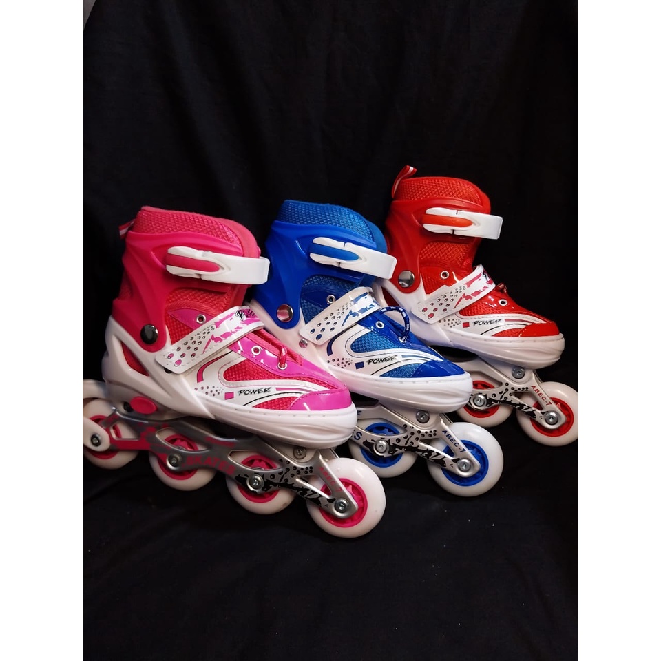 SEPATU RODA INLINE SKATE ANAK POWER SUPERB ( gress ) / SEPATU RODA ANAK ...