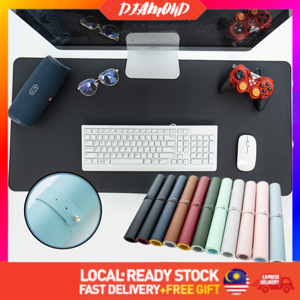 Diamond Leather Mouse Pad Keyboard Mat Large Mouse Mat Computer Pad Pelapik Komputer Alas Laptop ...