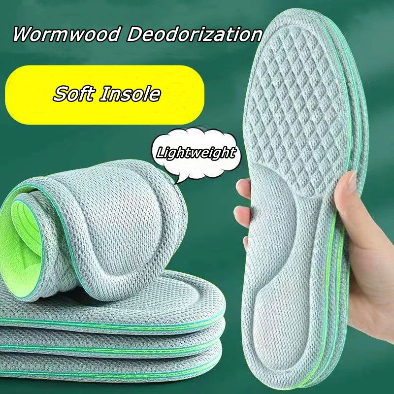 Summer Deodorant Sports Insoles For Shoes Sweat-Absorbing Breathable ...