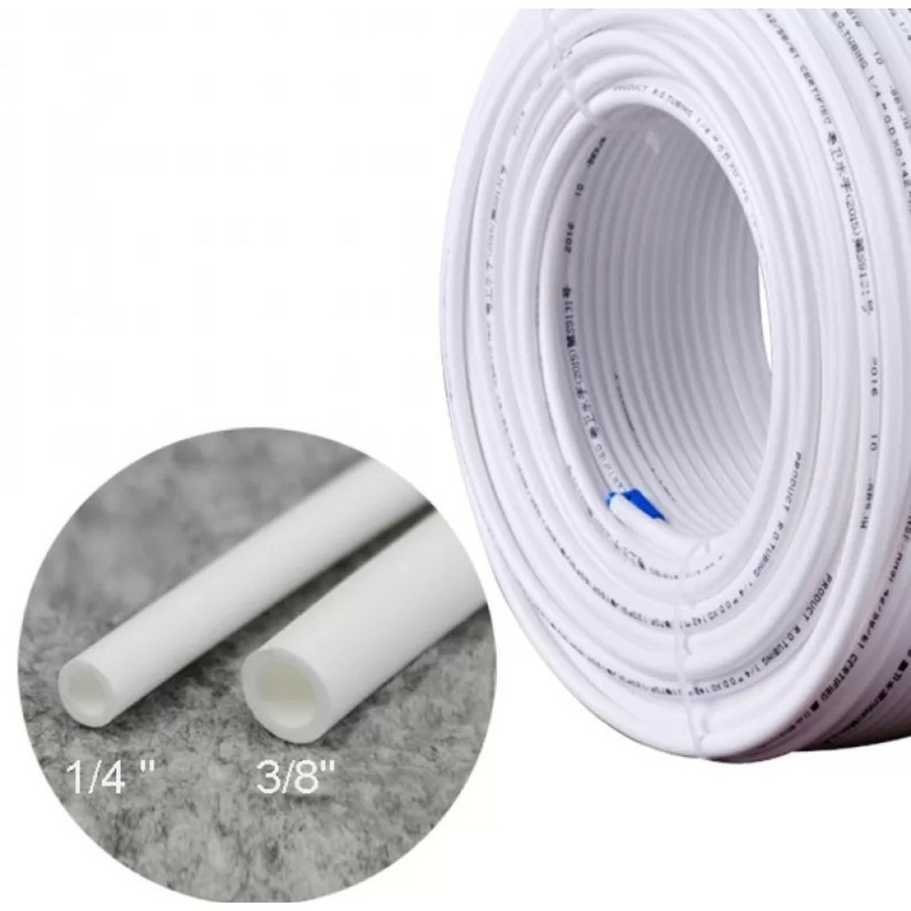 1/4" 3/8" Water Filter Tube Hose White Tubing Hose Water Filter RO Tube ...
