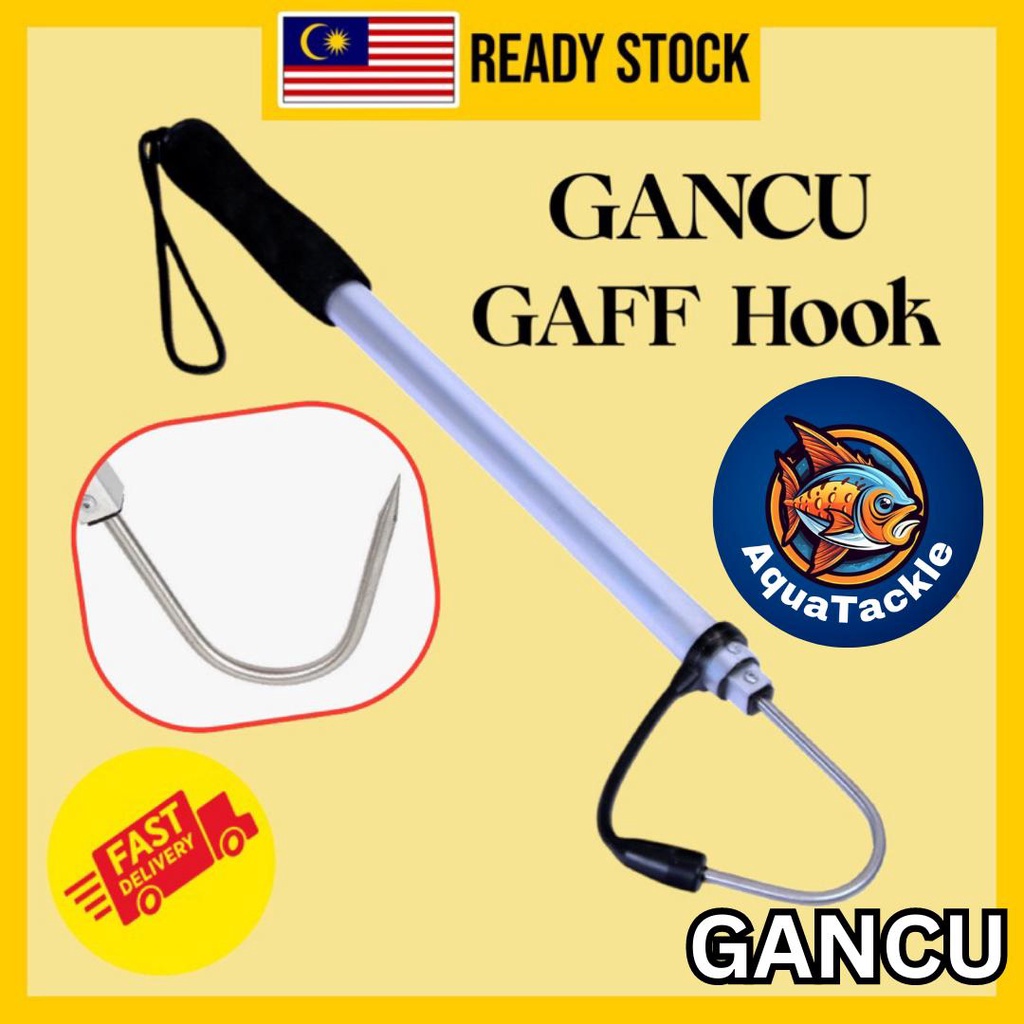 AquaTackle - 【GANCU】Gancu Cangkuk Ikan Stainless Aluminium Gaff Fishing ...