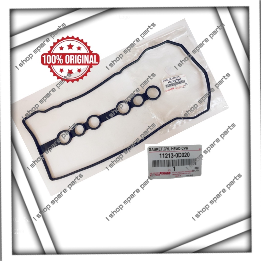 VALVE COVER GASKET TOYOTA ALTIS 1.6,1.8 ZZE122 ZZE142 WISH ZNE10 1.8 (11213-0D020) ORIGINAL ...