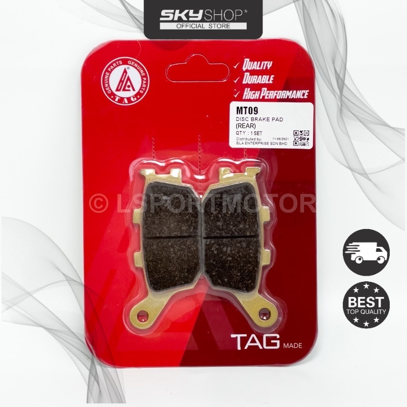 YAMAHA MT07 / MT09 / Z750 / R6 DISC BRAKE PAD (REAR) CALIPER BRAKE PAD ...