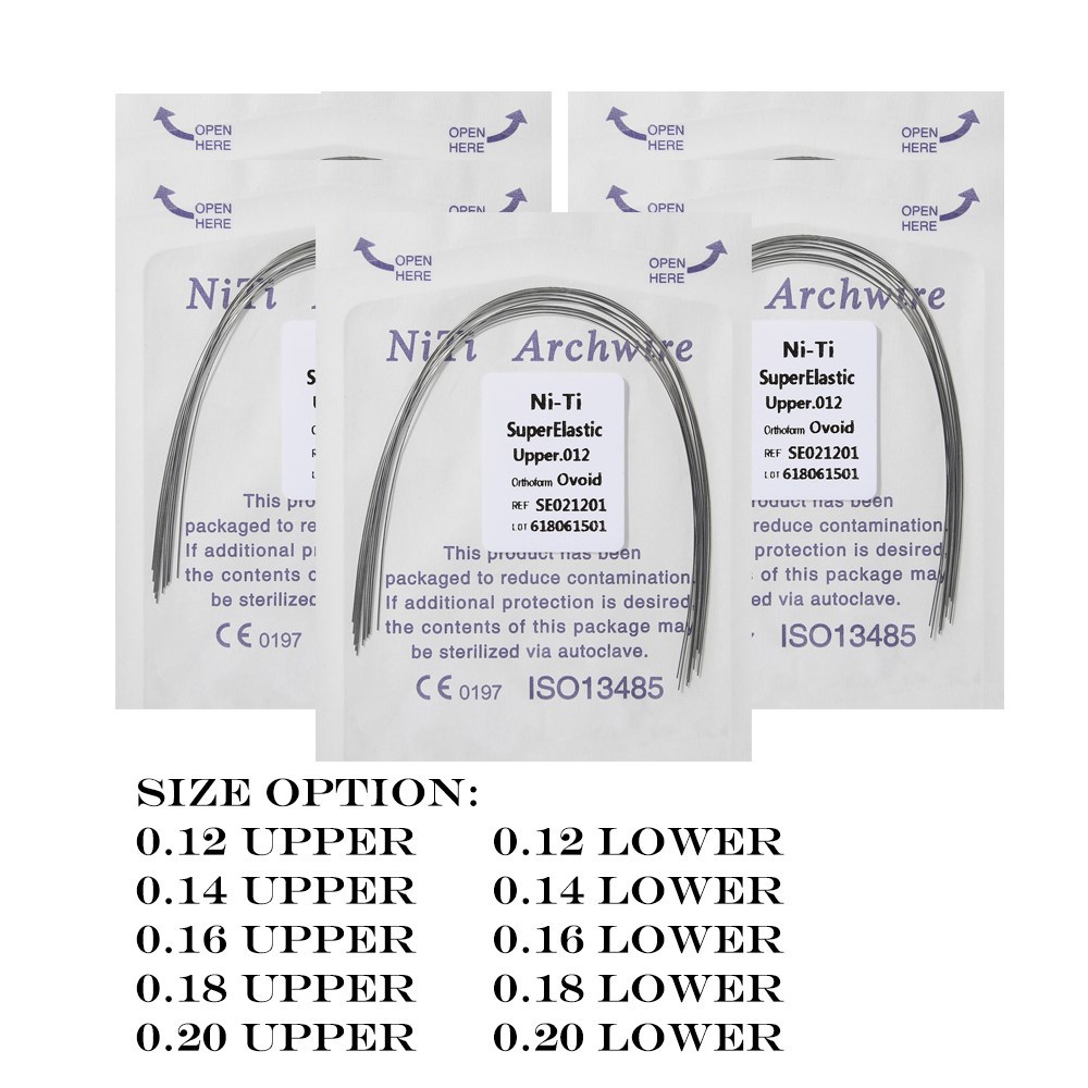 1Pack/10Pcs Orthodontic Dental Super Elastic Niti Arch Wire Round Wire ...