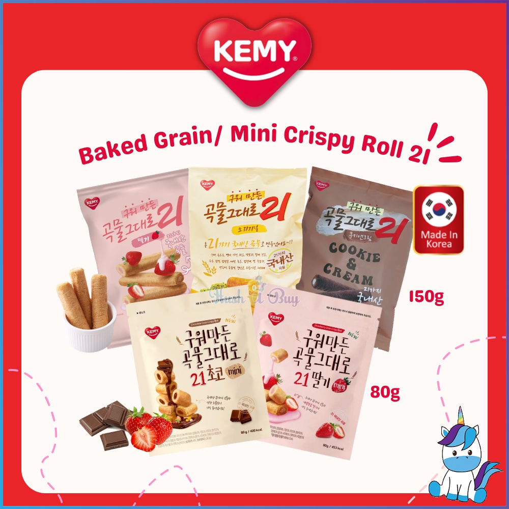 Kemy Baked Grain Crispy Roll 21 (150g)/ Mini Crispy Roll 21 (80g) 21 ...