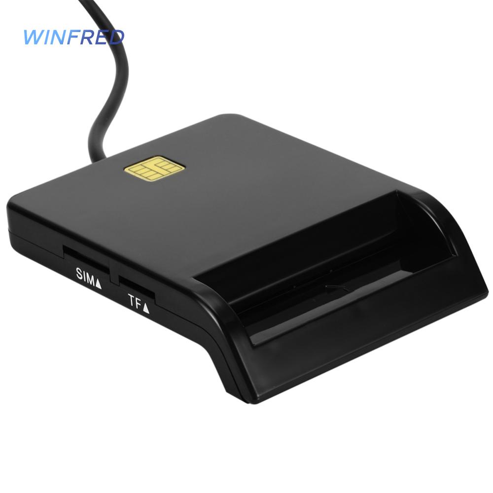AU USB Smart Card Reader DNIE ATM CAC IC ID SIM Card Cloner Connector ...