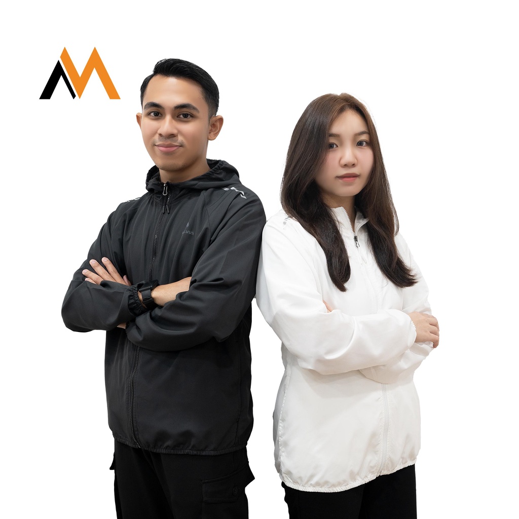 MILVUS MILVUS M13048 Jaket S-XXL | Hooded Windbreaker | Shopee Malaysia