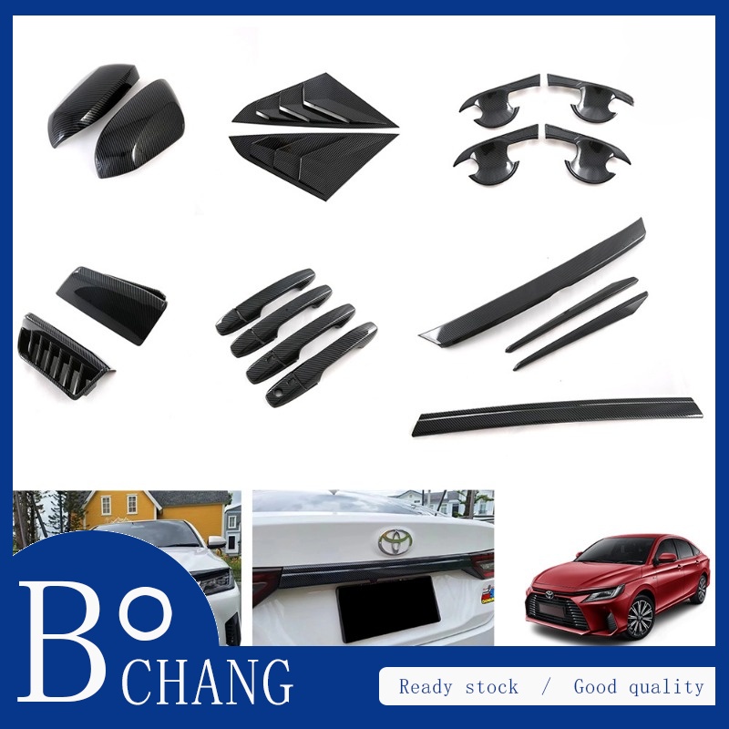 Toyota Vios NGC102 (2023-Present)Carbon Fiber Door Handle Cover Rear ...