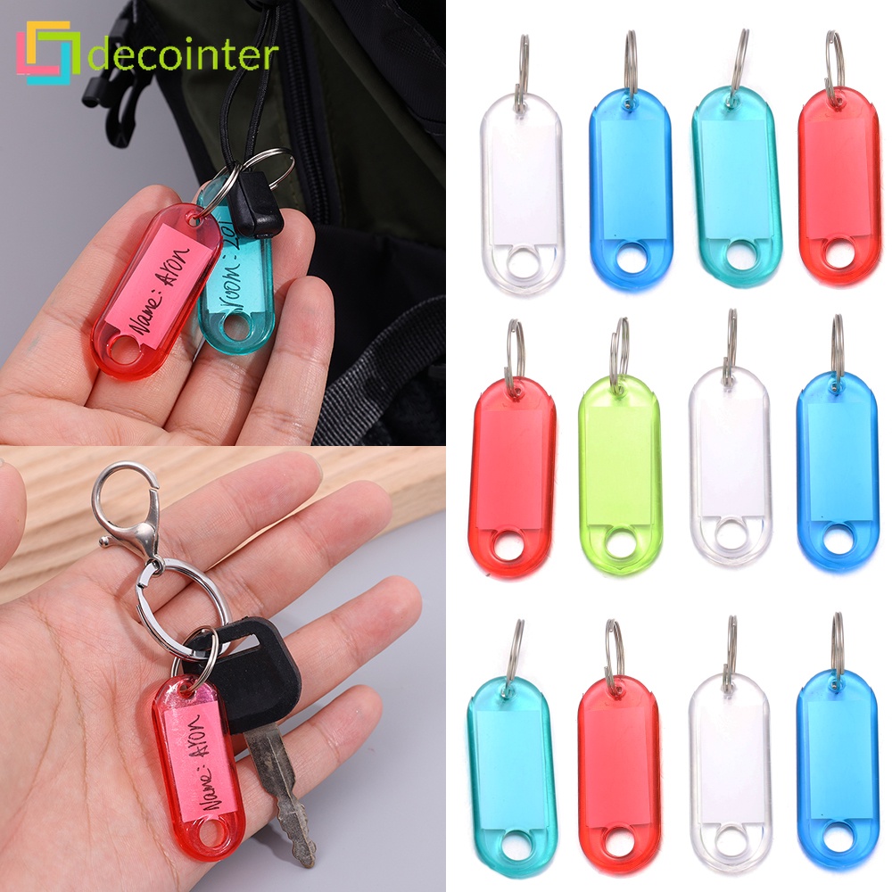 Exquisite Creative Candy Colour Crystal Clear Key Tag/ Portable Label ...