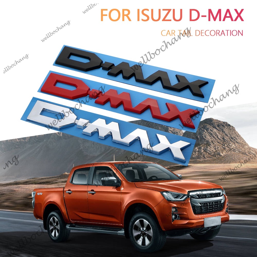3D Car Emblem Sticker Rear Trunk & Front Grille 4X4 SPORT D-MAX Logo ...
