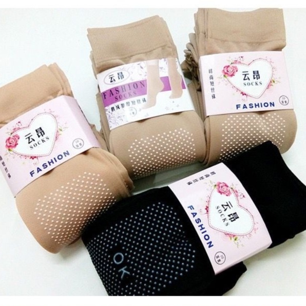 MMC_Ready Stock 1 Pair Muslimah Stokin 100% Brand New Anti Slip Women ...