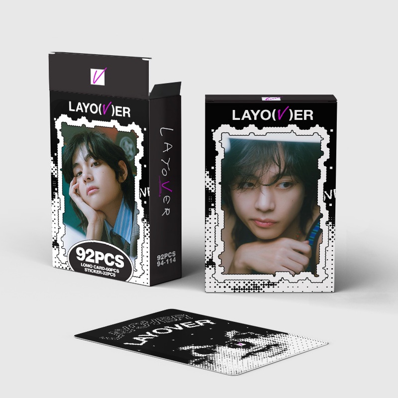 55-92pcs/box V 2023 New Solo Album Layover Photocards Kim Tae Hyung ...