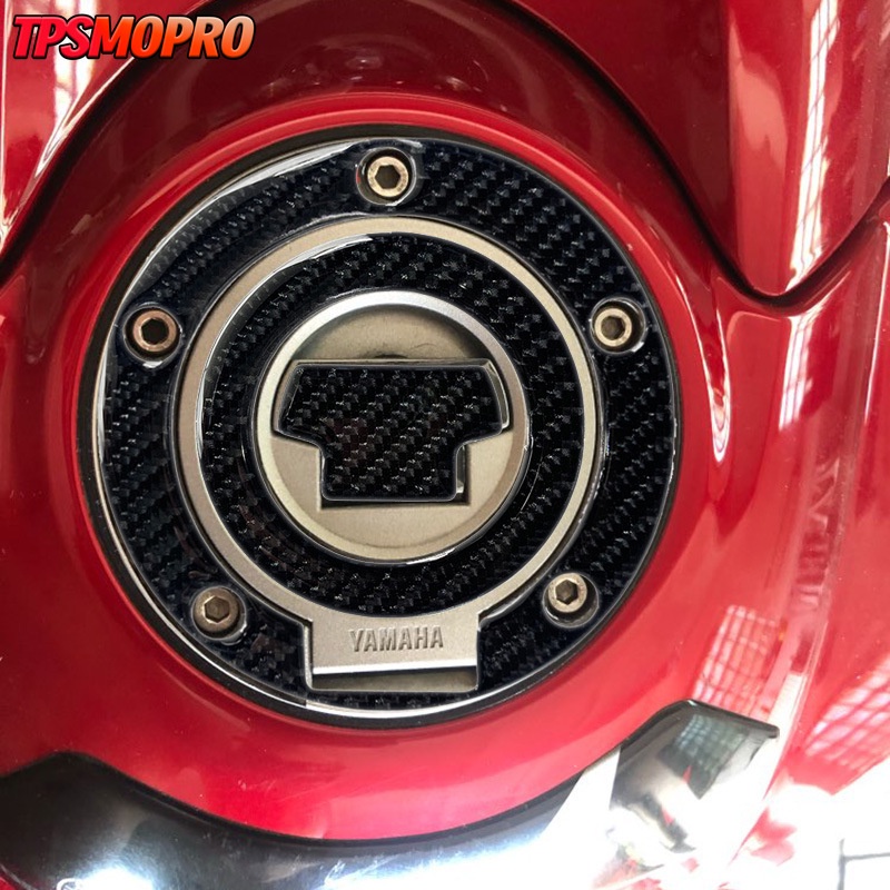 Motorcycle Gas Cap Pad Fuel Tank Cover Carbon fiber Sticker Decals For ...