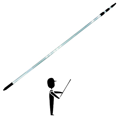 ADJUSTABLE ALUMINIUM Telescopic Extension Pole Aluminium Paint Rod ...