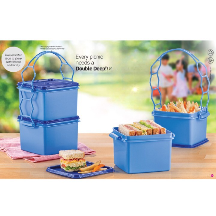 Tupperware Double Deep with Cariolier 1.7L(2pcs) | Shopee Malaysia