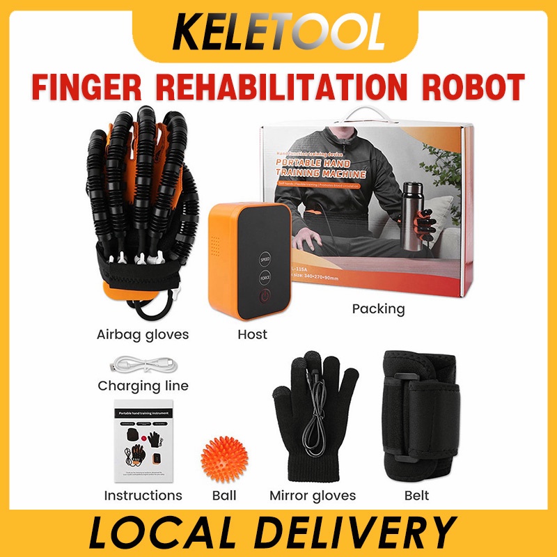 Finger Rehabilitation Robot Gloves Hand Training Equipment Stroke ...