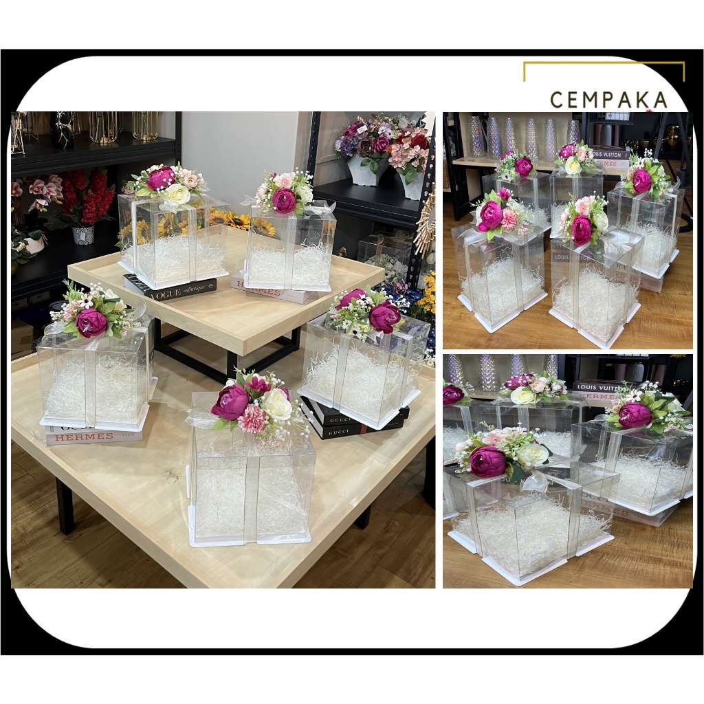 Set Hantaran Siap Gubah Box Full Transparent Viral Murah Perkahwinan ...