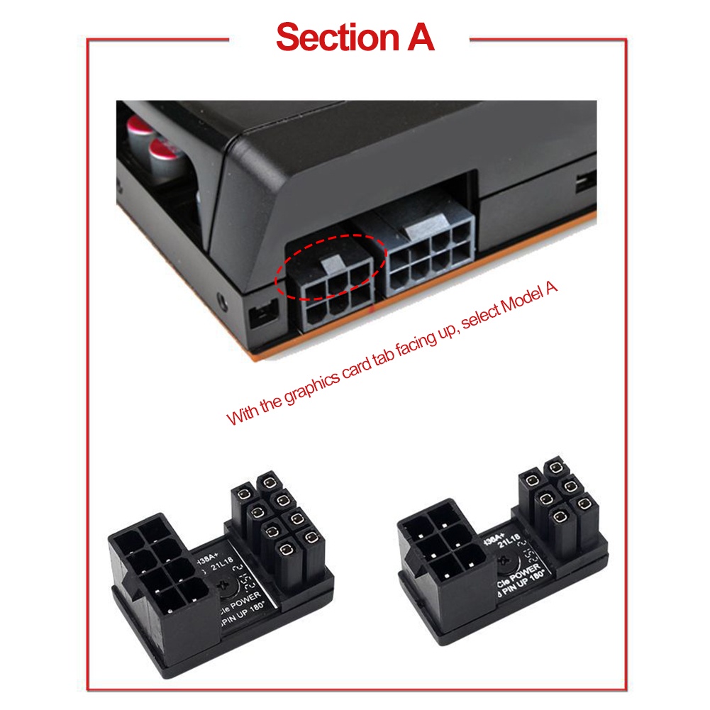 GPU Power Board 6 Pin GPU Power Connector GPU PCIe for PC Computer ...